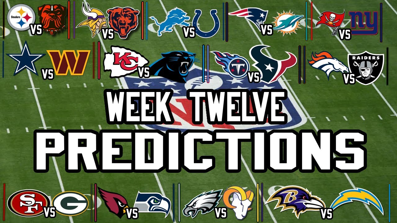 NFL Week 12 Predictions - YouTube