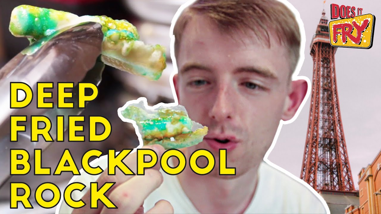DEEP FRYING BLACKPOOL ROCK | DOES IT FRY? - YouTube