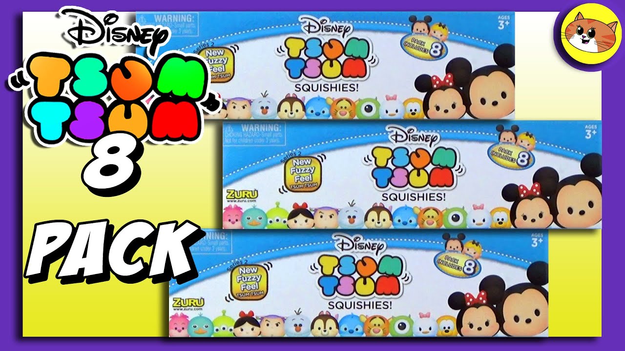 Tsum Tsum SQUISHY Series 2: FUZZY 8 Packs - YouTube