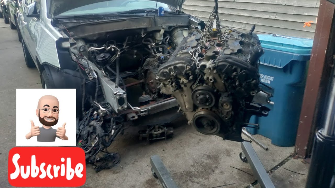 Parte 2 Traverse GMC Acadia Buick Enclave Remover motor desde arriba ...
