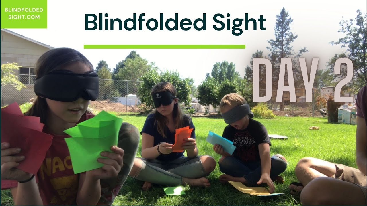 Day 2 Blindfolded Sight Backyard Lessons. Third Eye Psychic Training ...