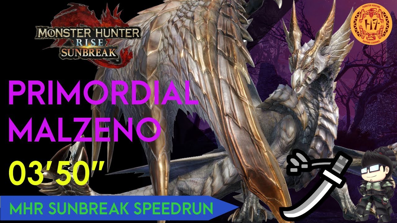 Primordial Malzeno Long Sword Solo 03'50" | MHR : Sunbreak - YouTube
