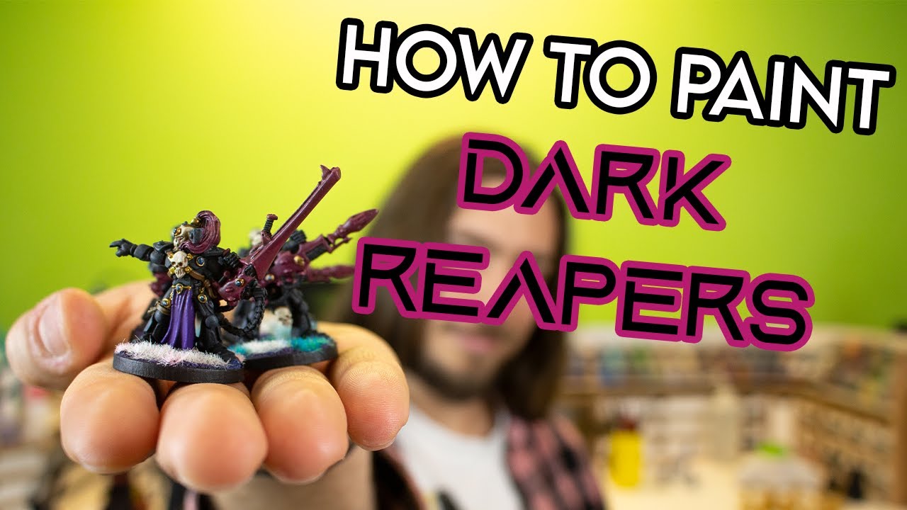 How to Paint Aeldari's Aspect Warriors : Dark Reapers - YouTube