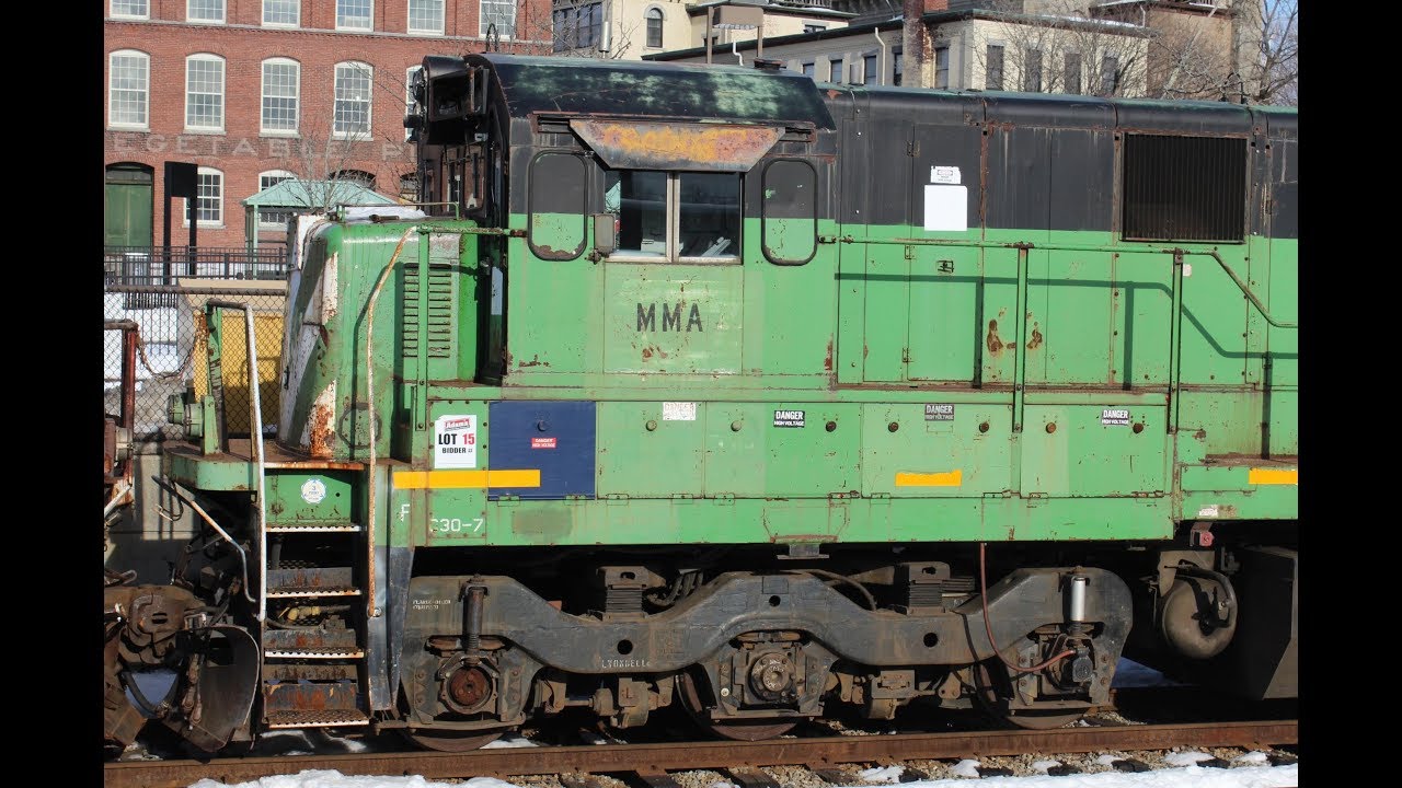 Former Montreal Maine & Atlantic Locomotives Await Their Fate in Lowell ...