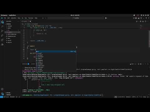 Uygulamalar ile C programlamaya giriş, veri yapıları ve algoritmalar | Ders 4 - YouTube