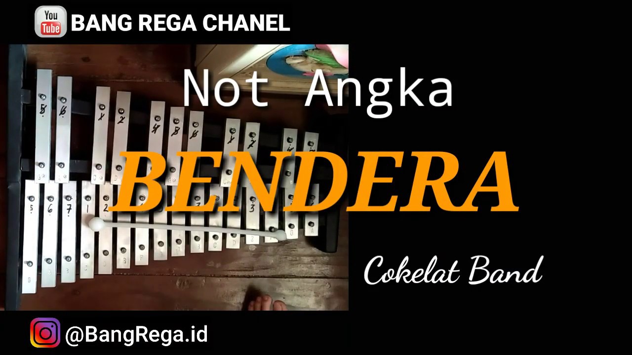 Not Angka Bellyra Bendera Cokelat Band Marching Bell - Belira - Lyre ...