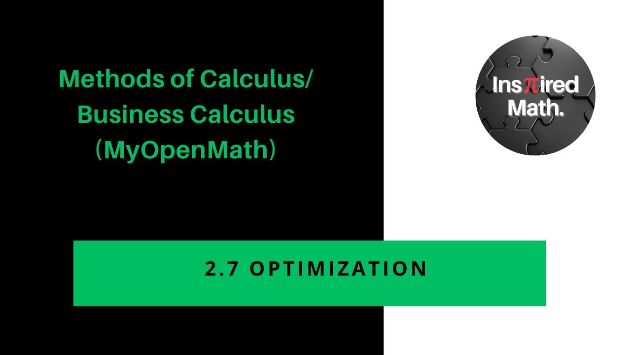 2 7 OptImization - YouTube
