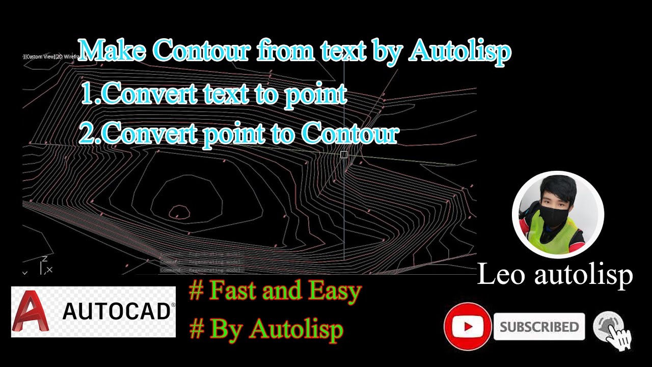 How To Create Contour In Autocad YouTube How To Create Contour In Autocad YouTube