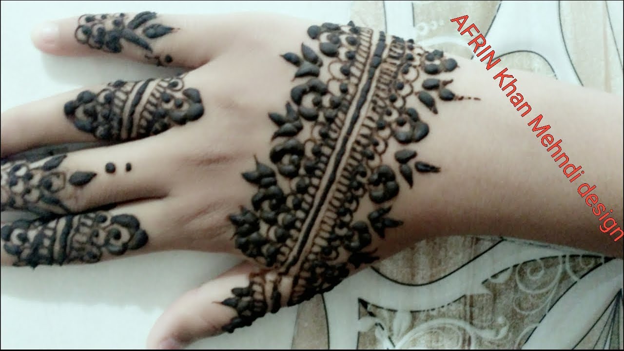 New Mehndi design || simple Easy unique gulab gulf style Mehndi design ...