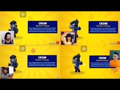 Laz,Ybj,Lord Enzel,Berat Ali aynı anda crow cikartma anı BRAWL STARS