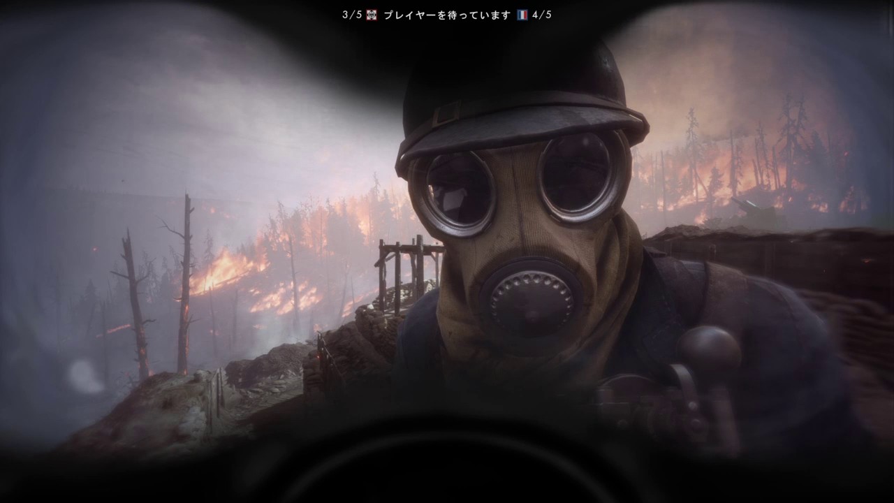 [BF1]ガスマスクで遊ぶ兵士 - YouTube