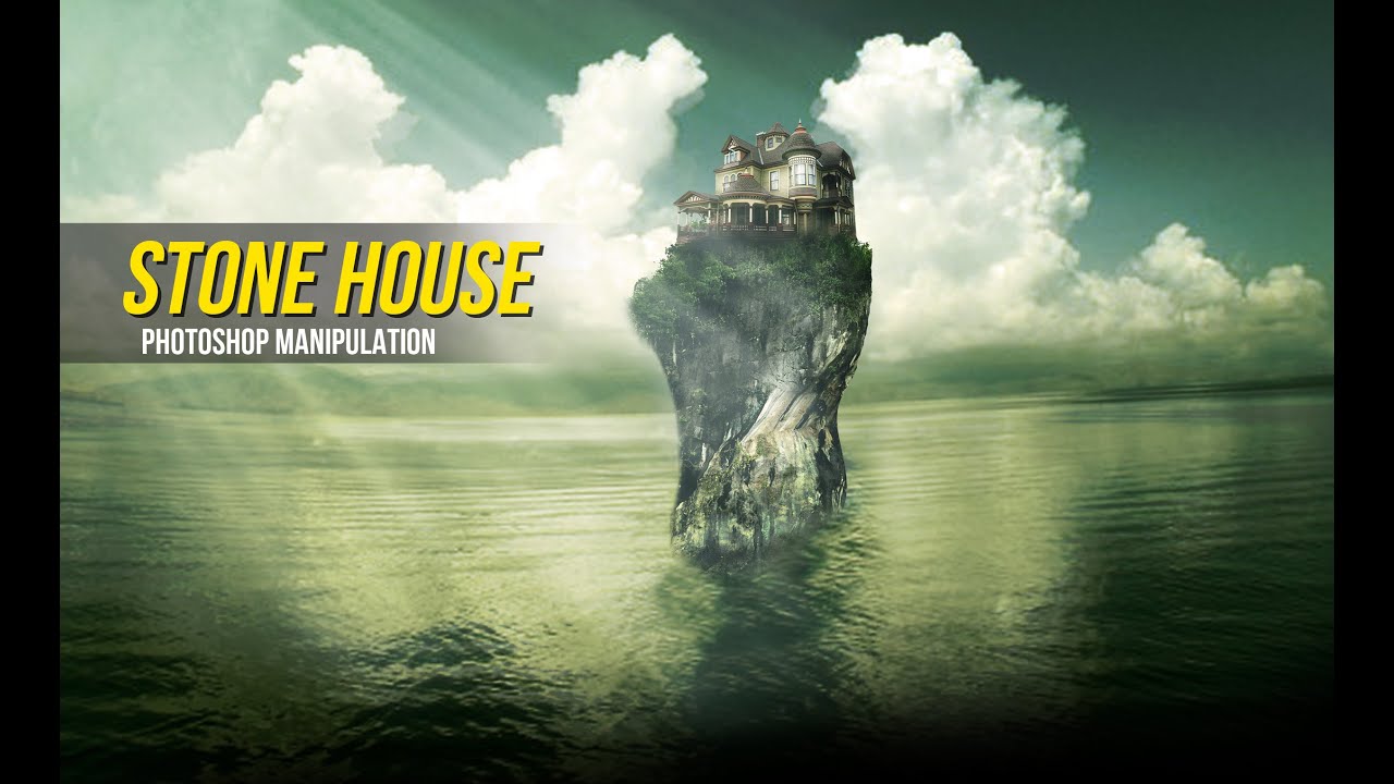 Photoshop Manipulation - Stone House - YouTube