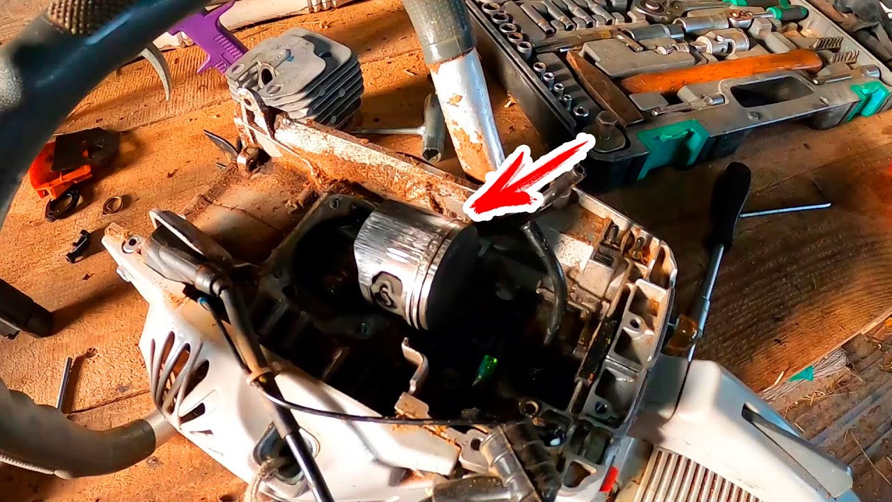 Repair of a Chinese chainsaw. Ремонт китайской бензопилы - YouTube
