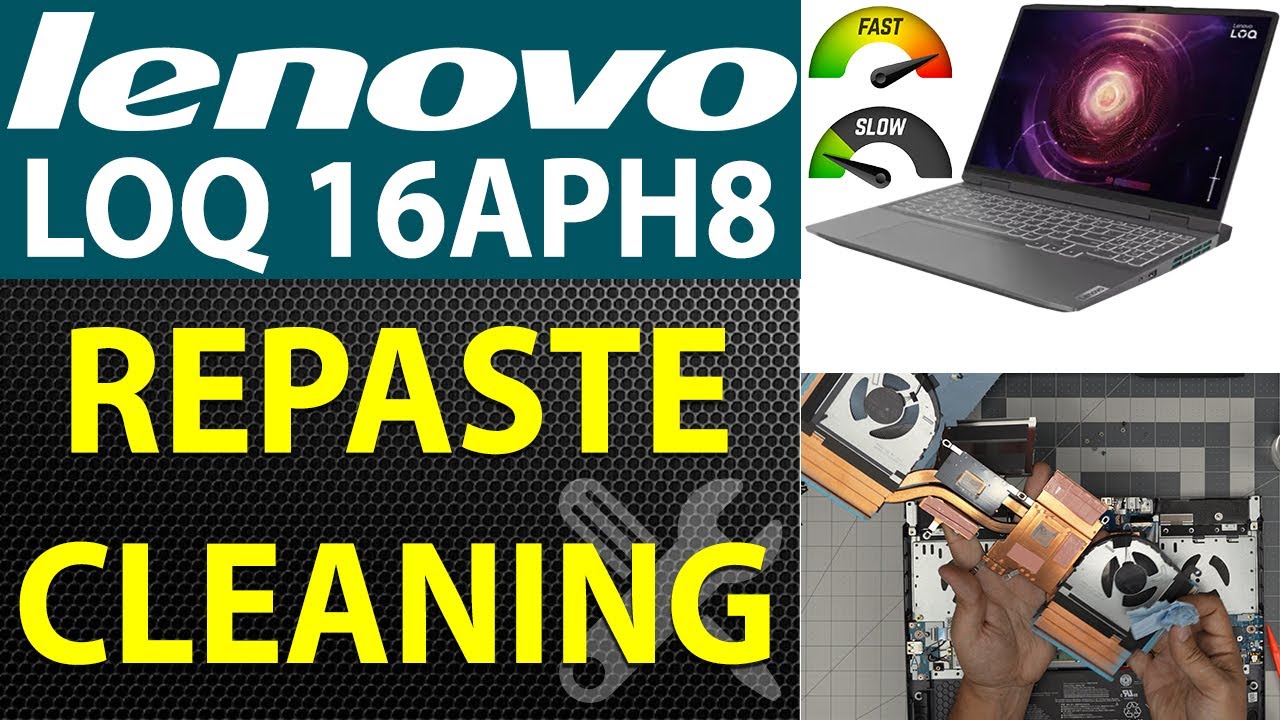 How to Repaste & Clean Your Lenovo LOQ 16APH8 | Thermal Paste ...