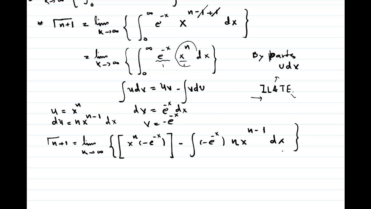 GAMMA FUNCTION: Introduction and Properties - YouTube