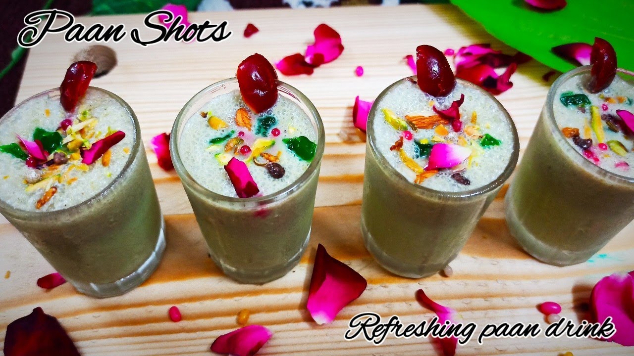 Paan Shots Recipe in 5 minutes | paan shots drink recipe | Paan Sharbat ...