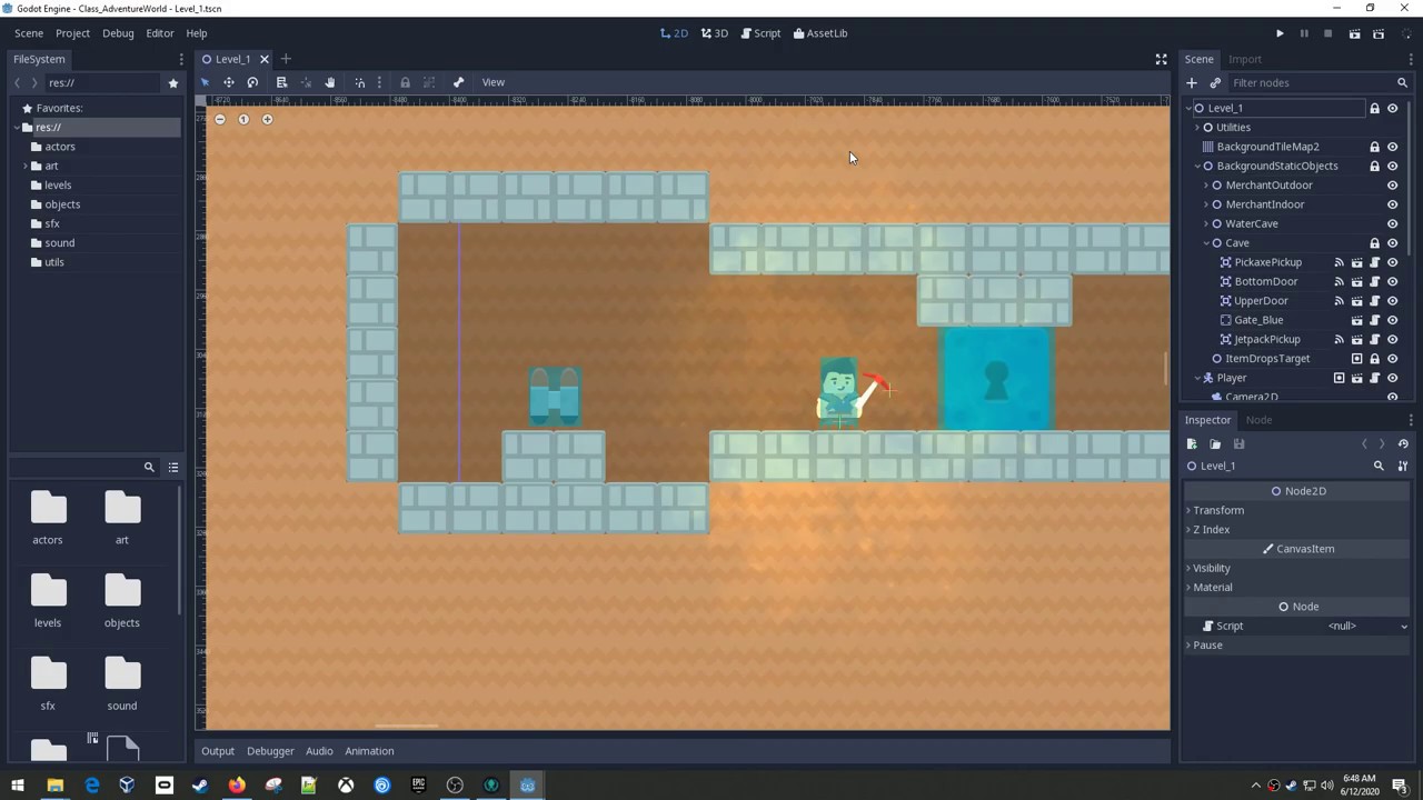 30. 2D Platformer - Adventure World - Jetpack Sprite and Fuel Bar - YouTube