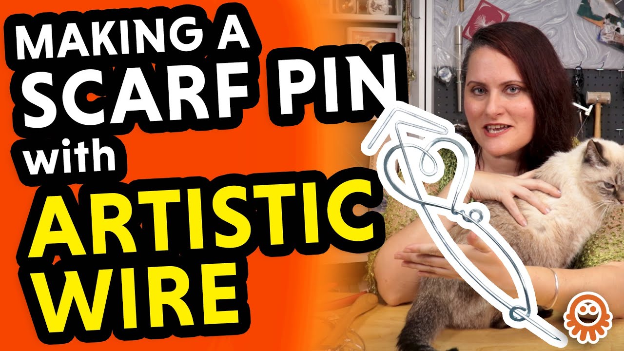 Ep16: How to Make a Scarf Pin with Artistic Wire!!! - YouTube