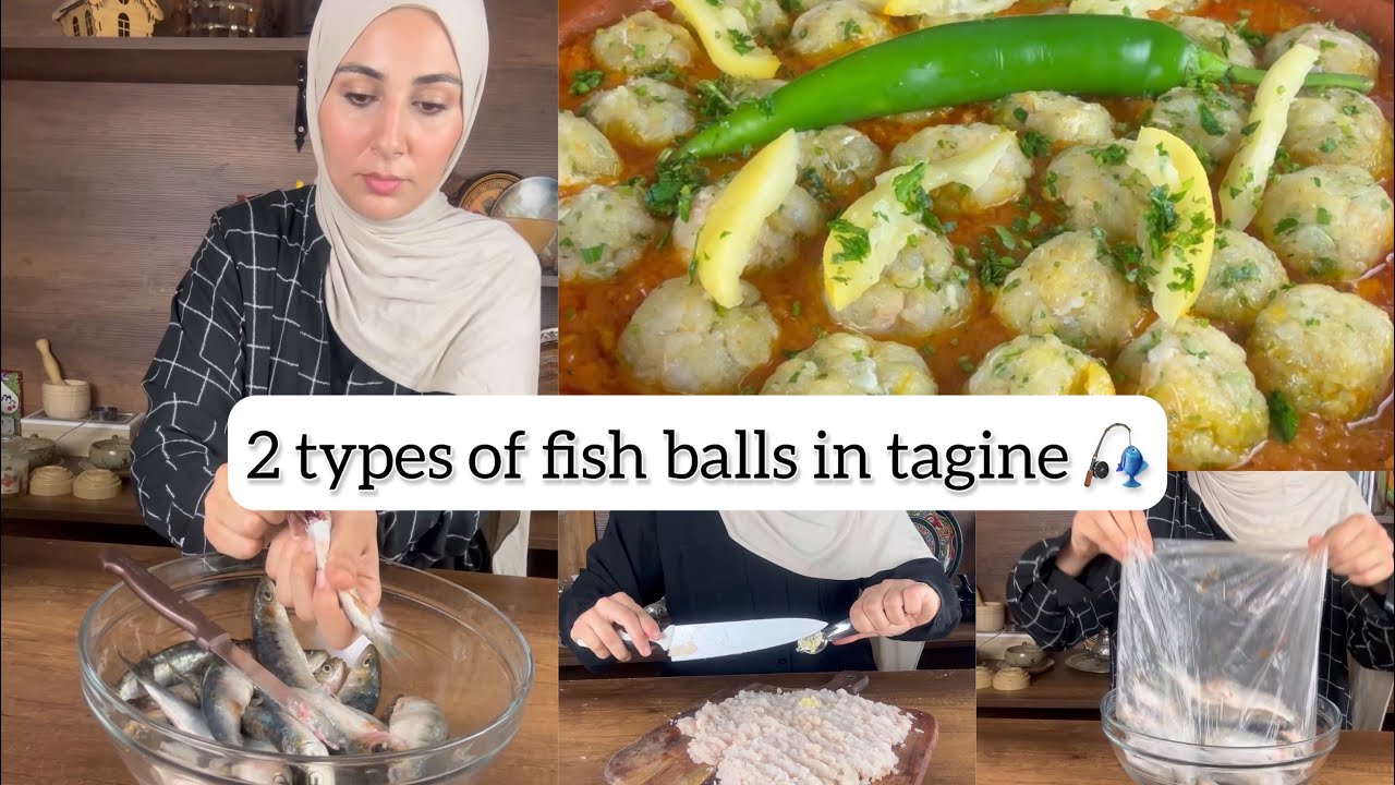 2 types of fish balls in tagine 🎣 Sardines and merlan - YouTube