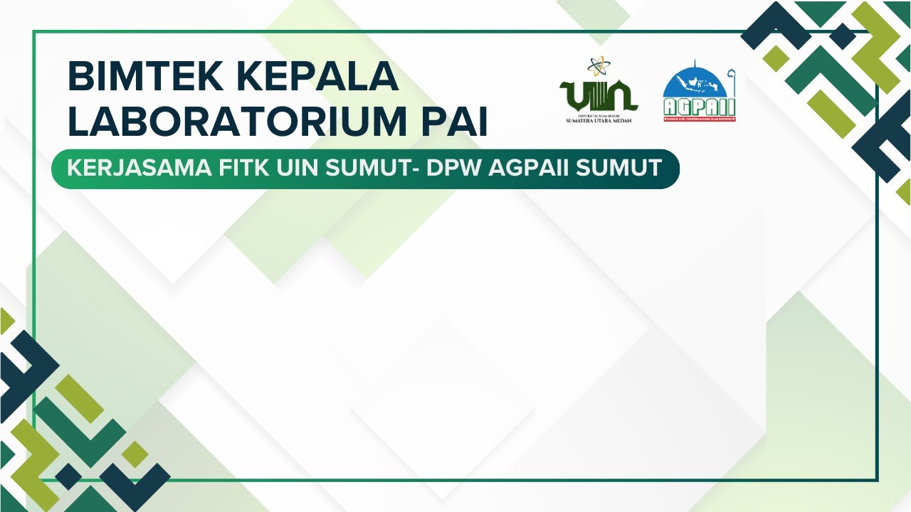 BIMTEK PENGELOLAAN LAB. PAI Angk. VI - YouTube