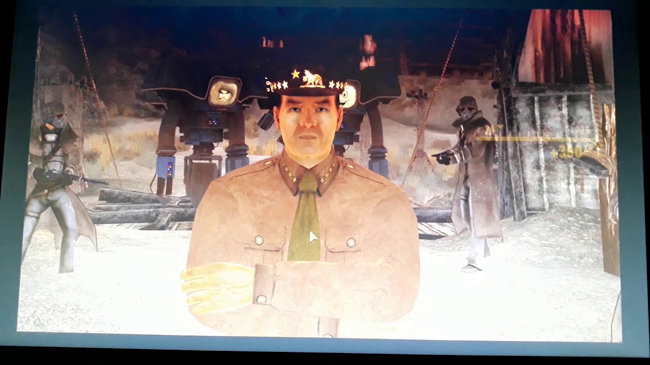 Fallout new vegas (general oliver gets punched off the hoover dam ...