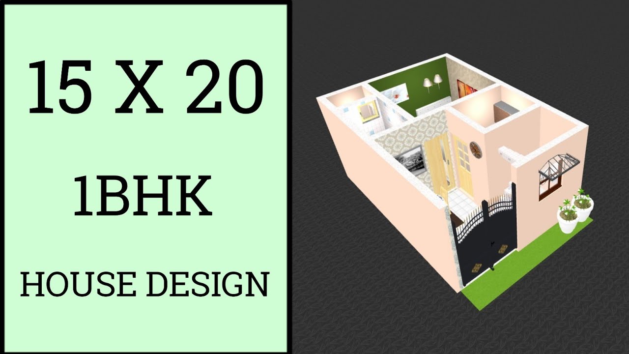 15 X 20 Sqft Small House Plan ll 300 Sqft Small Ghar Ka Naksha ll 15 X ...