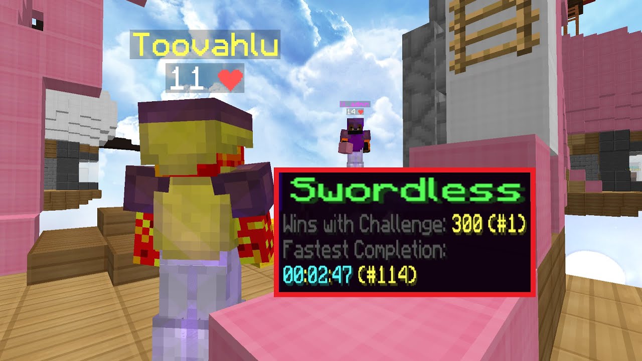 300 swordless wins in bedwars! - YouTube