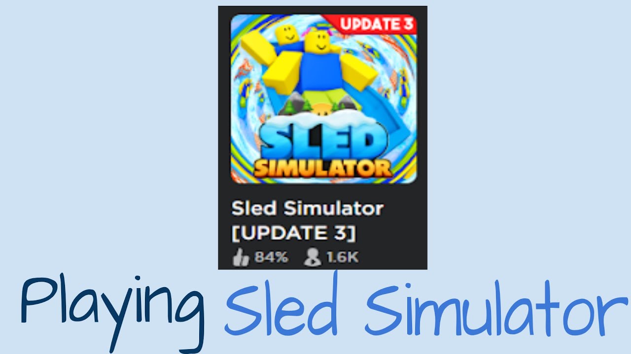 Sled Simulator - YouTube