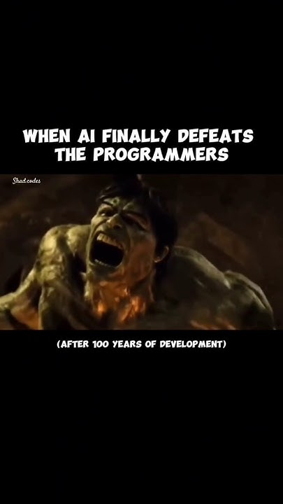 AI vs programmers in 100 years 💀| Programmer's nightmare| #coding # ...