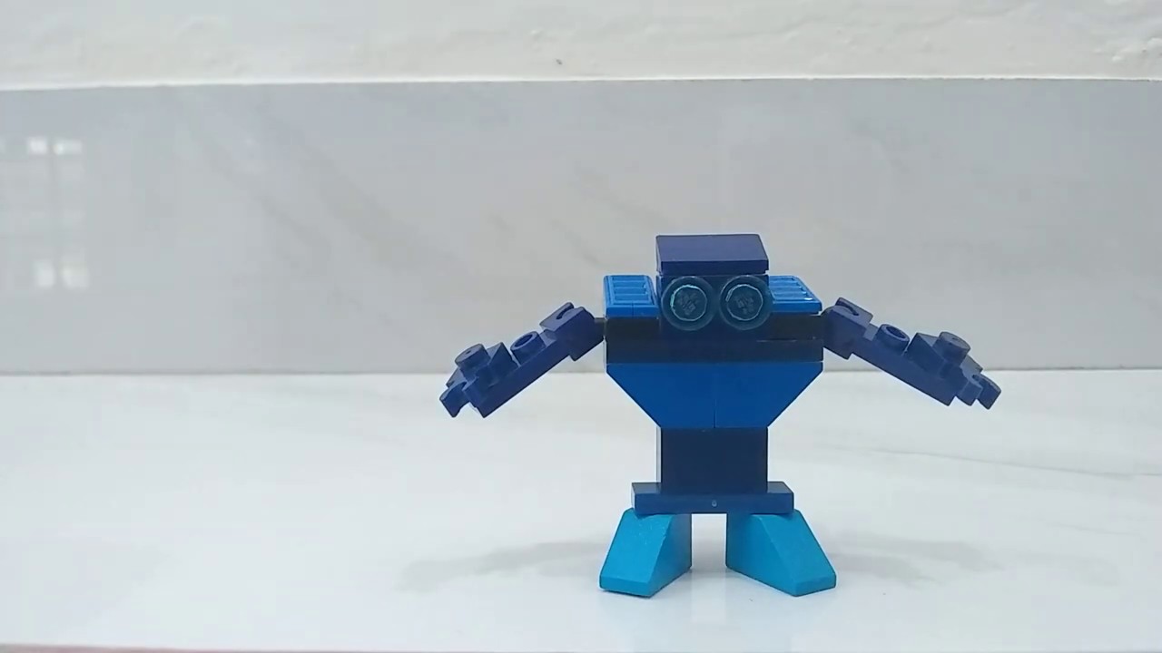 Blue Lego robot tutorial (LEGO ROBOT SERIES) - YouTube