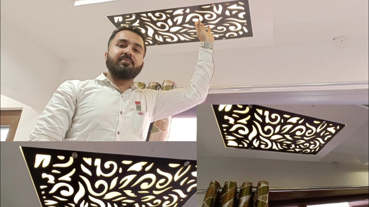 MDF jali fitting with false ceiling | Ceiling Design 2022 | Jali ...