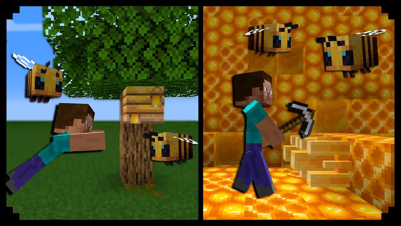 12 Cosas Que No Sabías De Las Abejas En Minecraft - YouTube