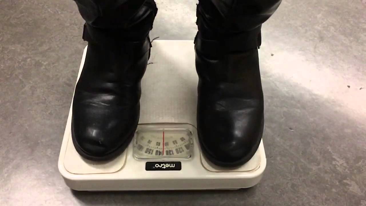 Jumping off a bathroom scale - YouTube