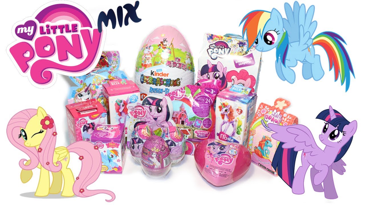 СЮРПРИЗЫ MLP! Май литл пони,Unboxing My Little Pony, лошадки Filly от ...