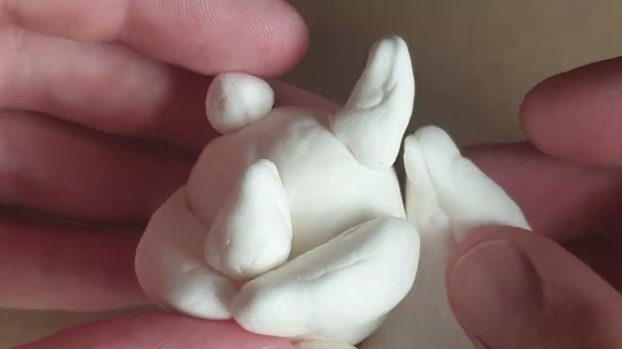 Demon blob made out of clay - YouTube