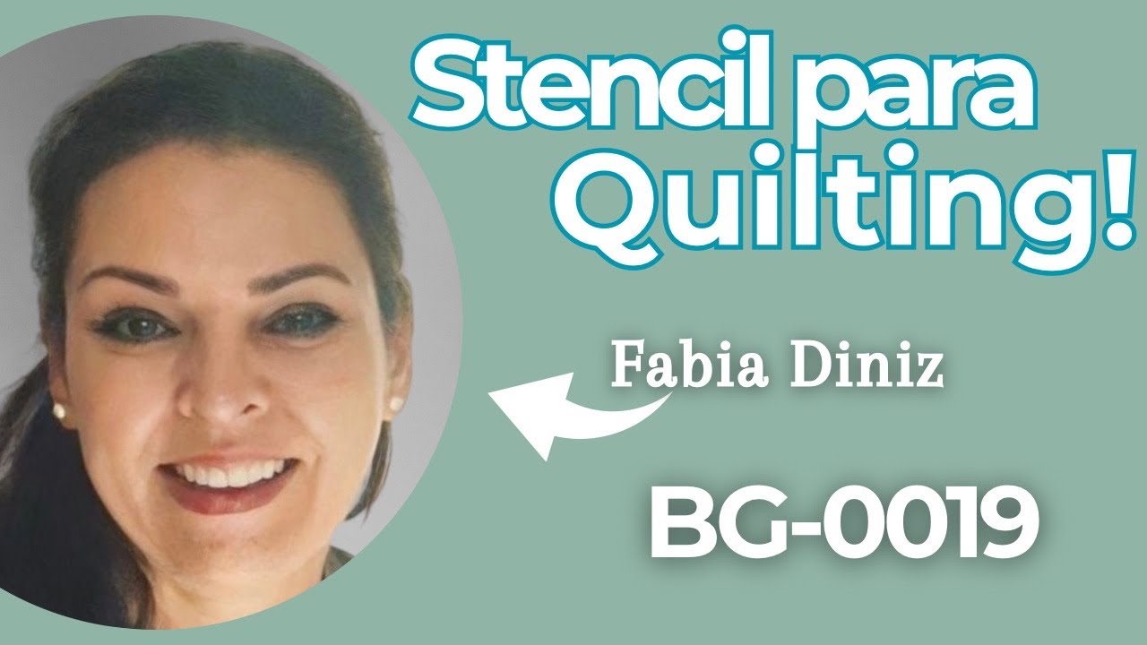 Quilting Livre Como Usar Stencil Bg 0019 Youtube