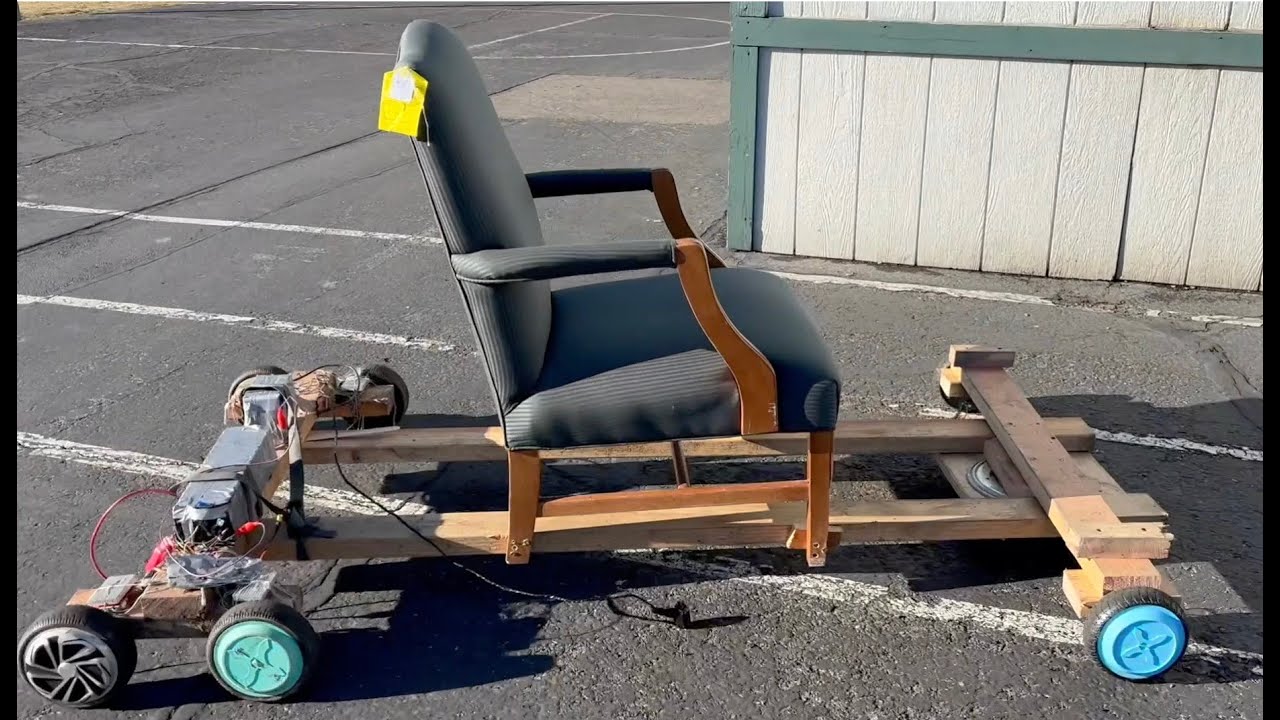 The Hoverchair: I built a powerful go kart using many hoverboards - YouTube