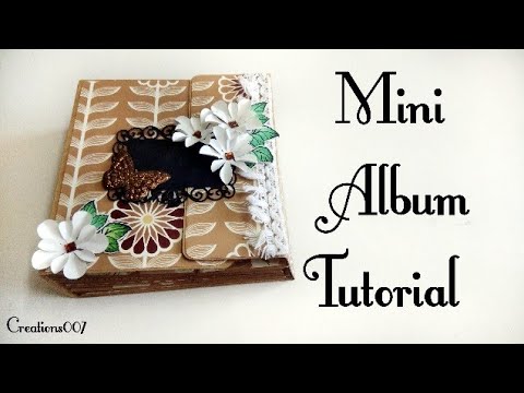 Mini Scrapbook Tutorial | DIY- How to Make a Scrapbook | Scrapbook for ...