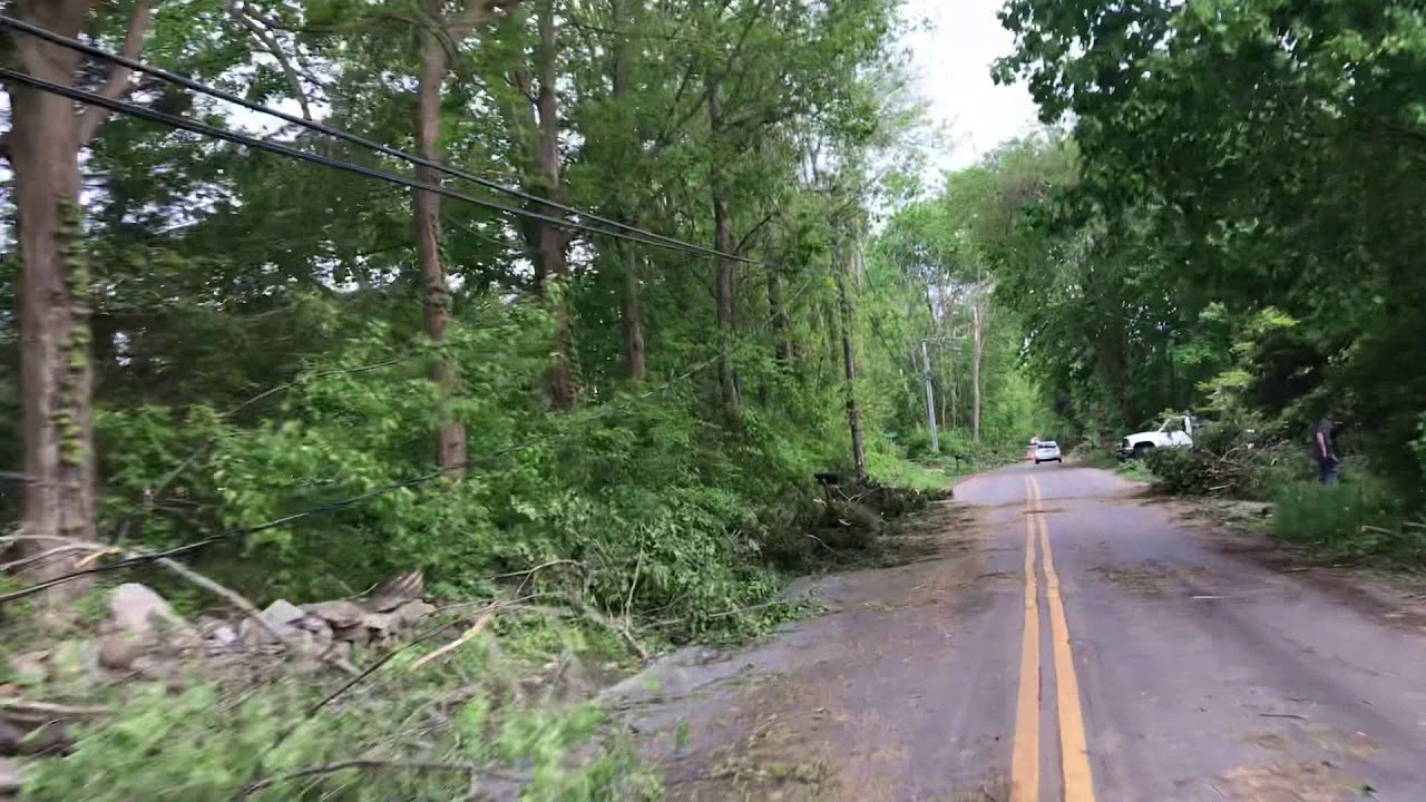 Brookfield CT 2018 storm damage - YouTube