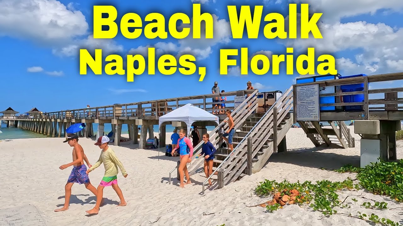 A Beautiful Day On Naples Beach. Florida's Paradise Coast [4K] - YouTube