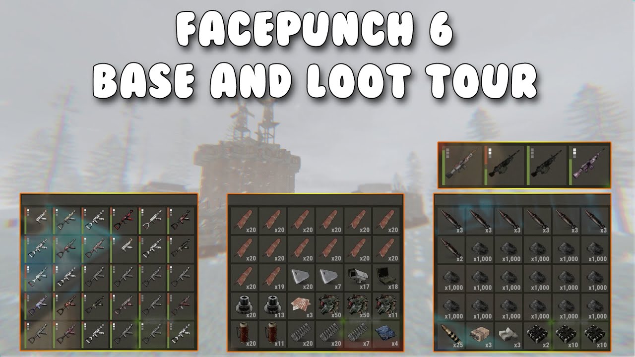 Rust | Facepunch 6 Base and Loot Tour - YouTube