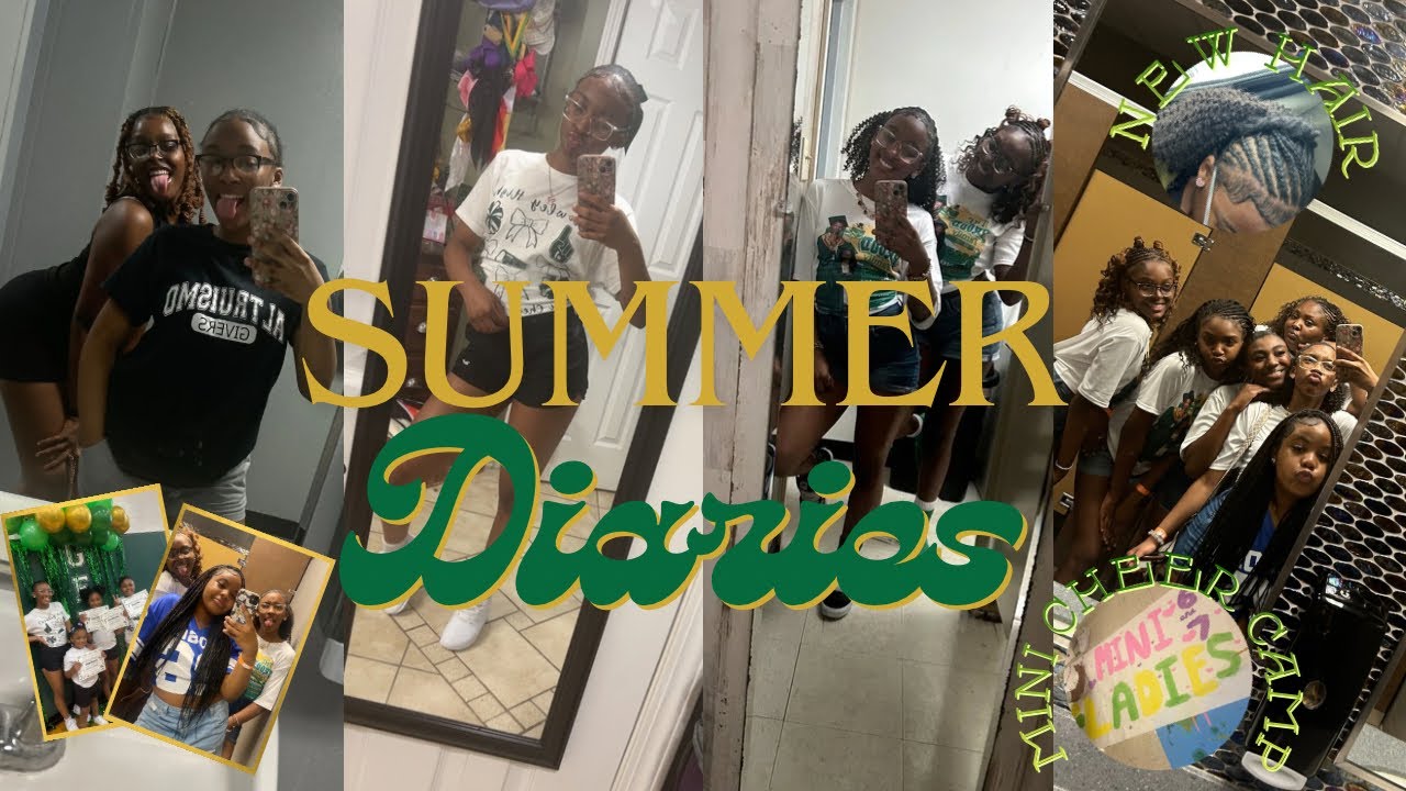 Summer Diaries 001 | Cheer practice, Mini cheer camp,new hair ...