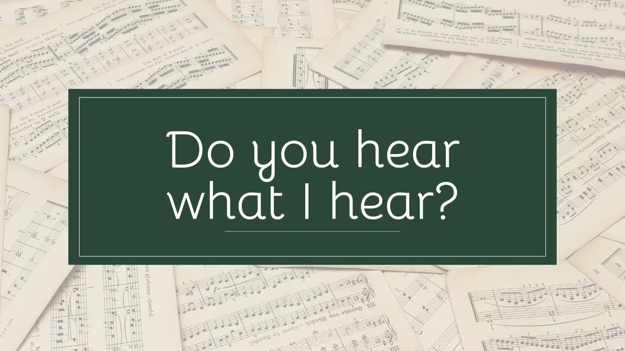 Do You Hear What I Hear? - YouTube