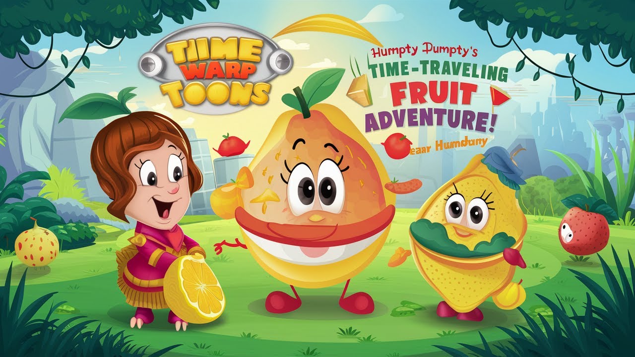 Humpty Dumpty's Time Traveling Fruit Adventure Learn English Vocabulary ...