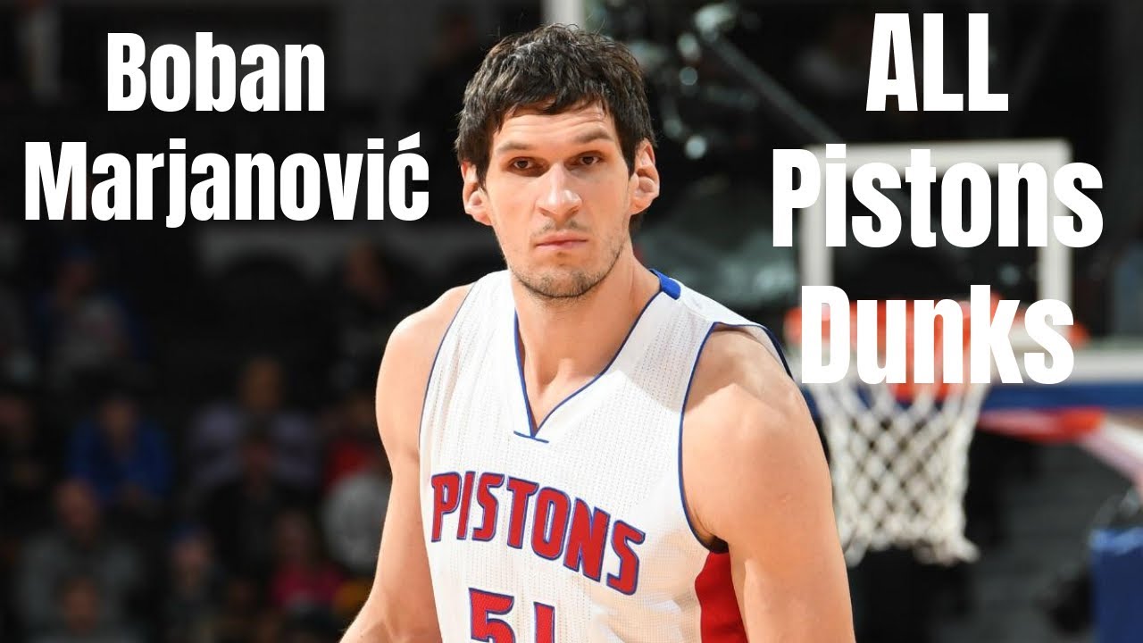 Boban Marjanović ALL Detroit Pistons Dunks - YouTube