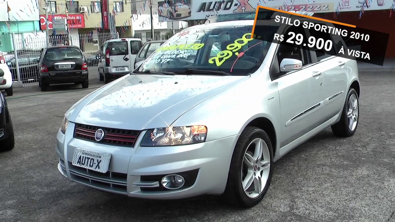 Stilo Sporting 1.8 Flex Prata 2010 - Auto X Veículos - YouTube