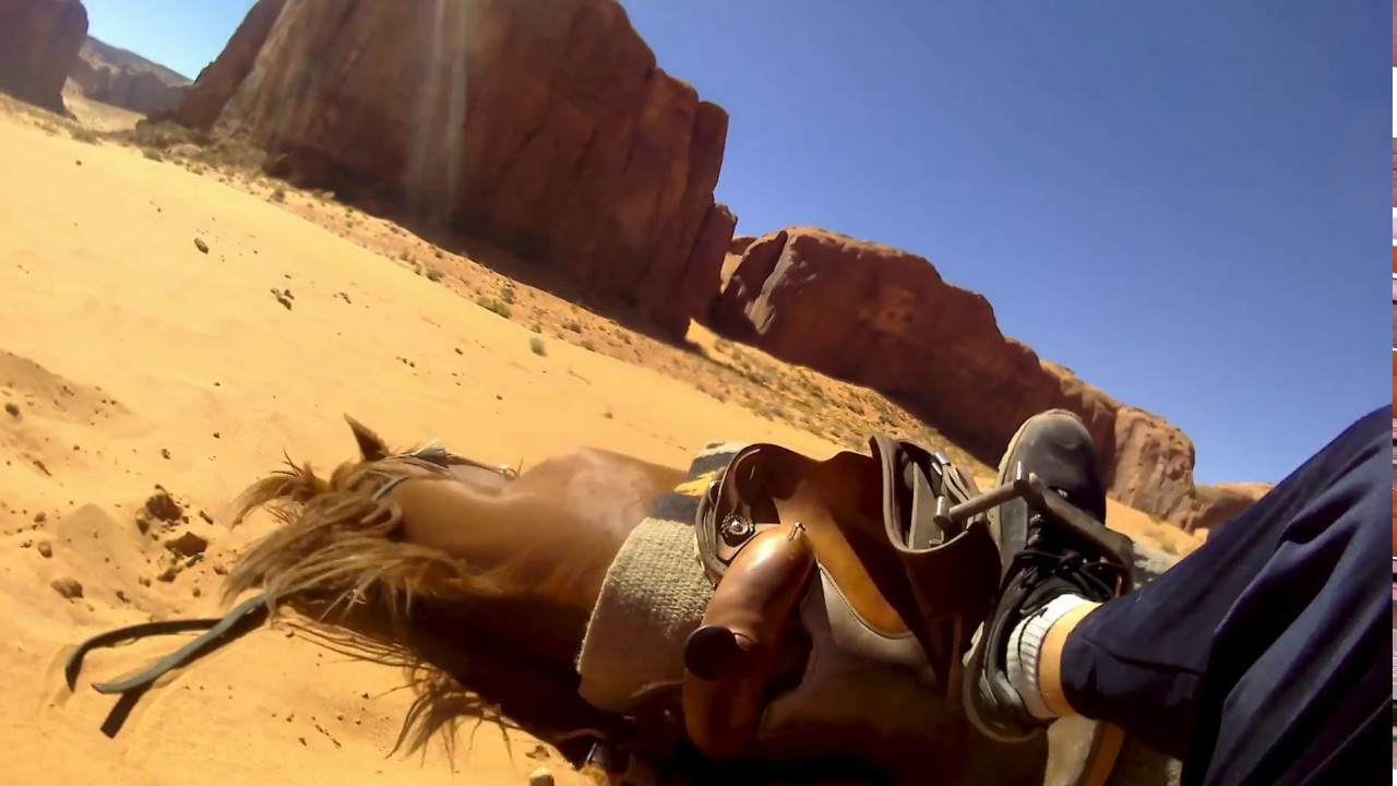 Epic mustang horseback riding Monument Valley - YouTube