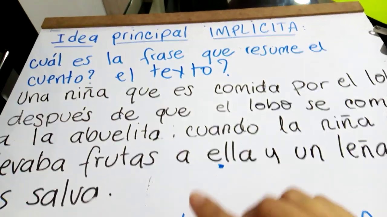 Sesión 3 (Parte 3): Idea principal implícita y explícita - YouTube