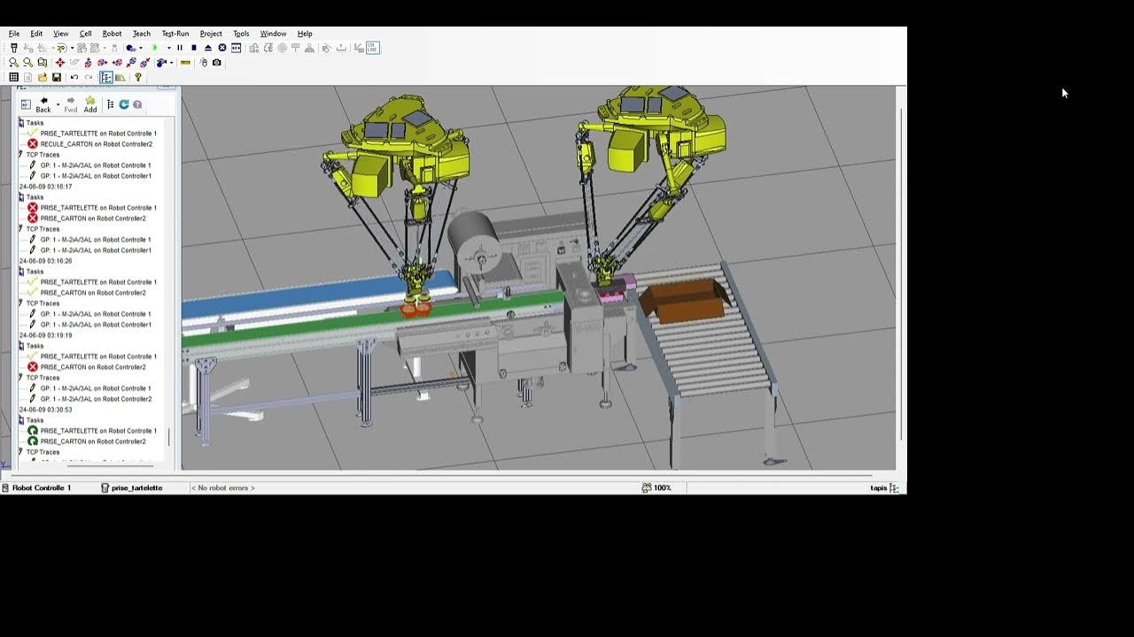 Simulation ROBOGUIDE - YouTube