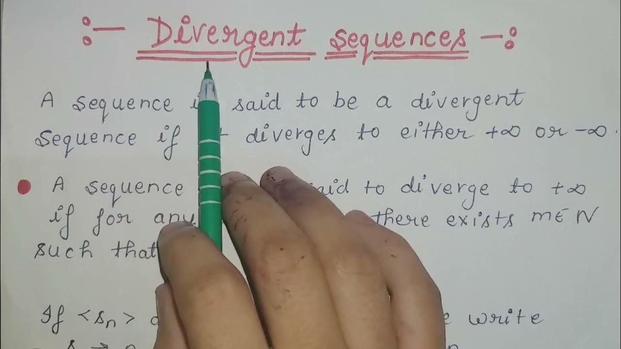 Divergent Sequence, Oscillatory Sequence with Theorem and Examples | Real Analysis | - YouTube